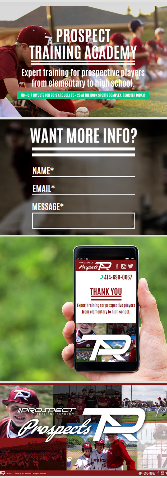 Prospect Training Academy Web Developer | Youth Baseball Training ...